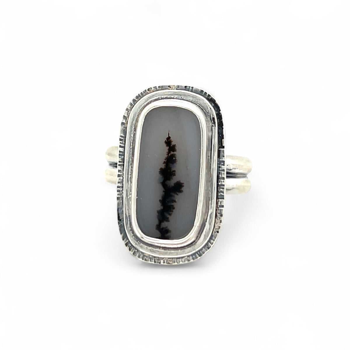 Rectangular Dendritic Agate Ring– Krista Lavonas Designs